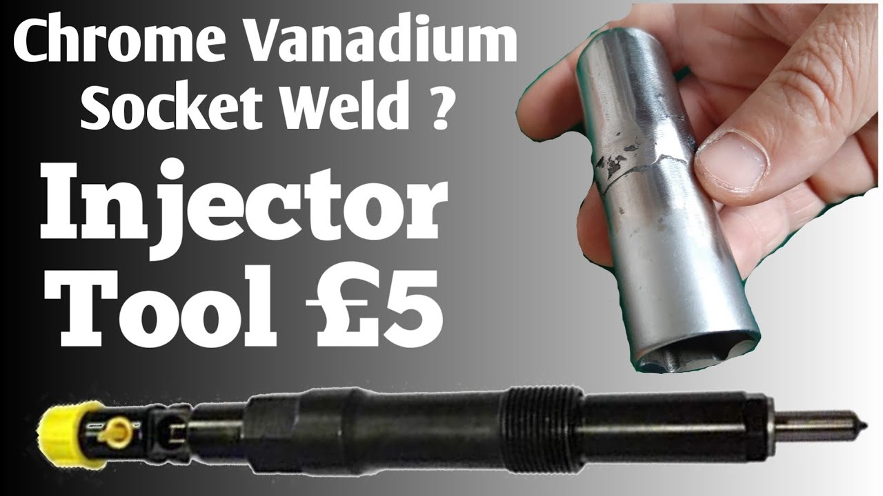 Diesel Injector Chrome Vanadium Custom Weld long reach Socket 21mm x ...
