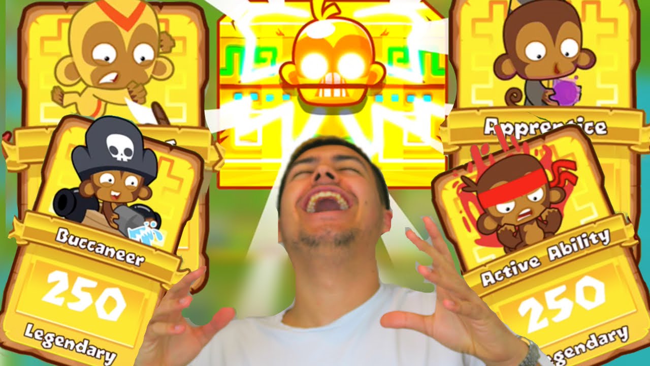30 MONKEY KNOWLEDGE PACKS! - LEGENDARY CARD HUNT! - Bloons Tower ...