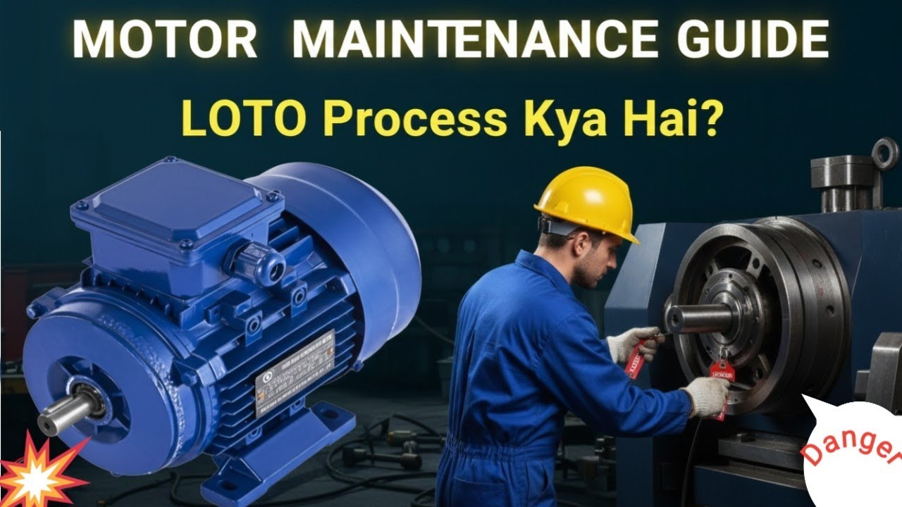 Motor Maintenance Checklist & LOTO Process in Hindi | What is LLF ...