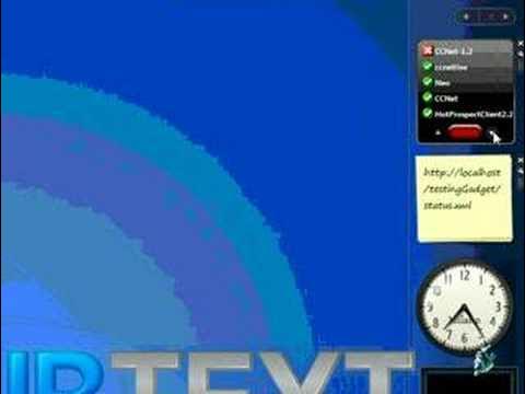 CruiseControl.Net Monitor for Vista Sidebar - YouTube