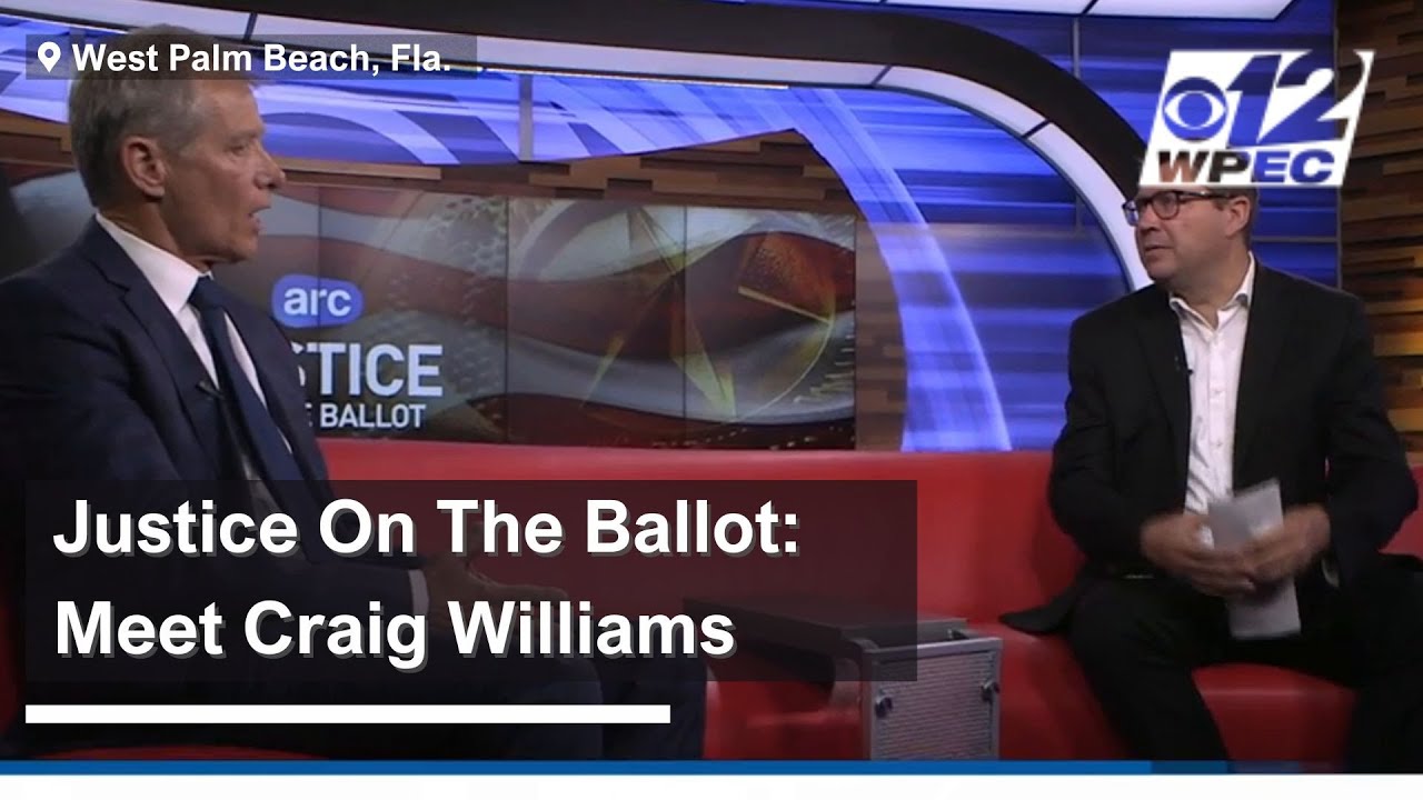 Craig Williams explains his ideas and legal experience for leading the ...