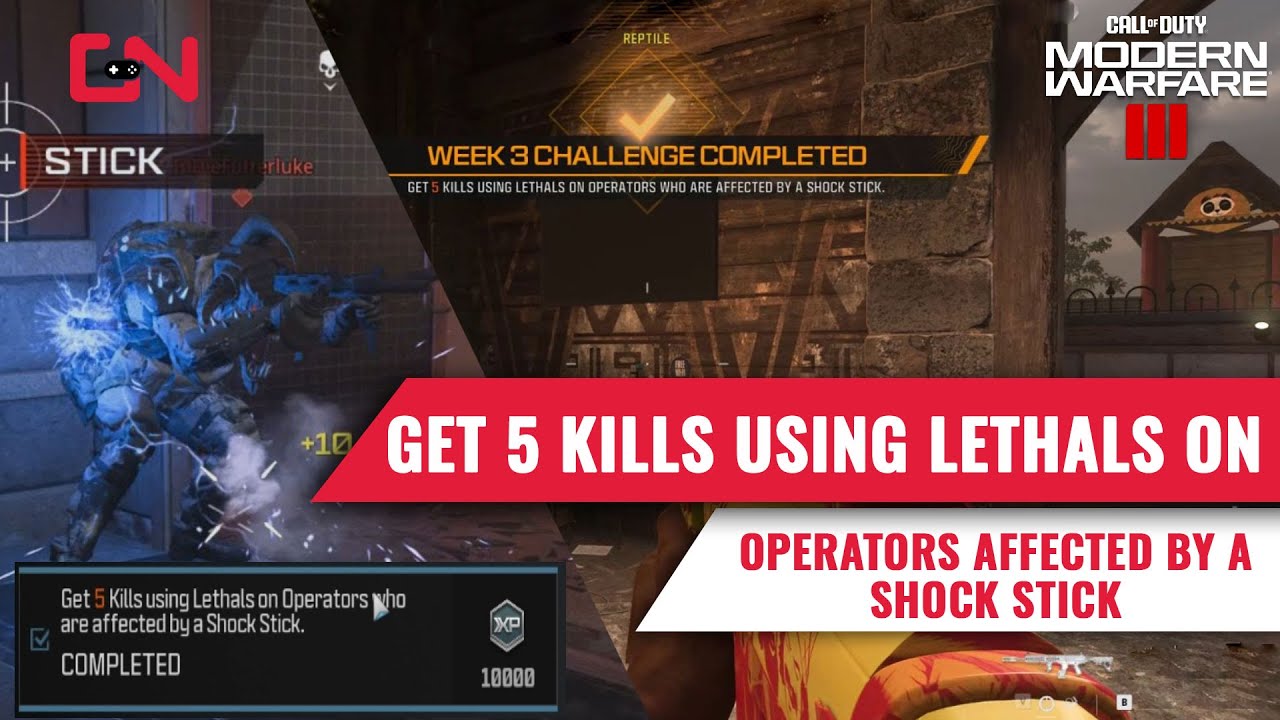 Get 5 Kills Using Lethals on Operators Affected by a Shock Stick - Call of Duty MW3 - YouTube