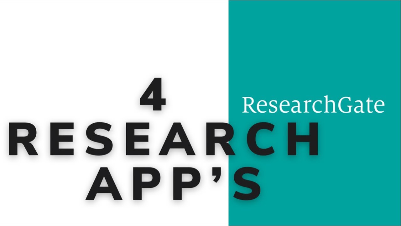 A RESEARCHER MUST HAVE APPS FOR RESEARCH (RESEARCH APP I USE AS A ...