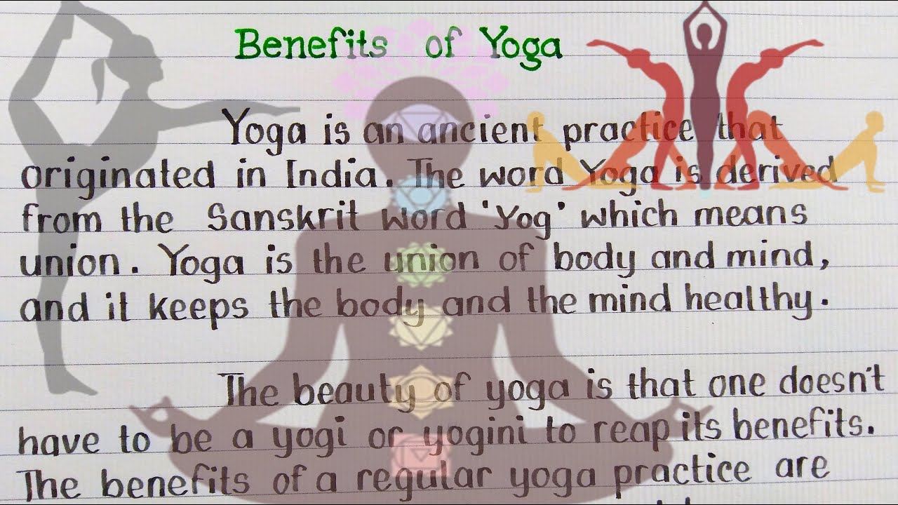 Essay on Benefits of yoga || Benefits of yoga - YouTube
