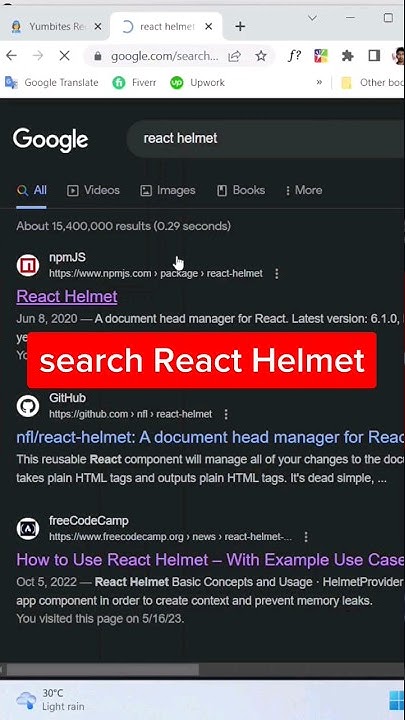 react helmet asynchrony #reactjs #respect #shorts - YouTube