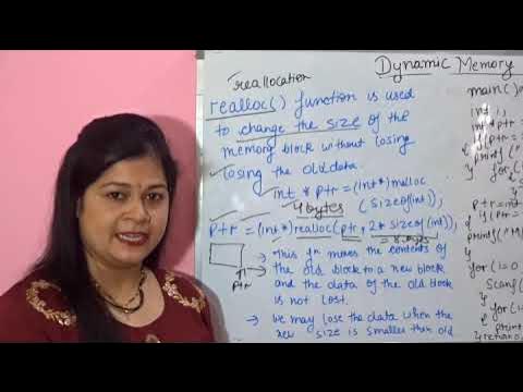 Lecture 12: Realloc Function in Dynamic Memory Allocation - YouTube