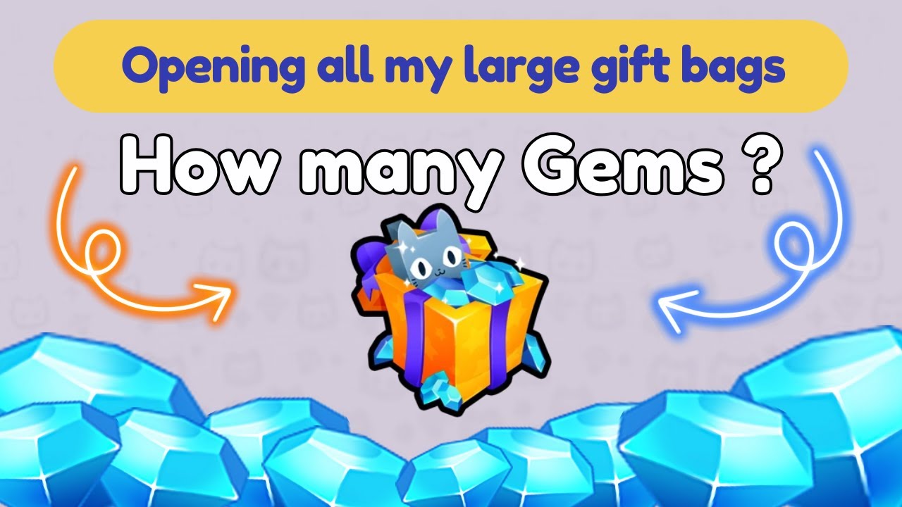 I opened all my large gift bags | Pet Simulator 99 - YouTube