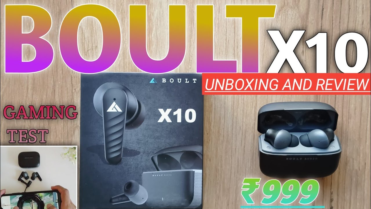 Boult X10 Earbuds 🔥Unboxing And Review 🔥 40 ms low latency 🎮BEST GAMING ...