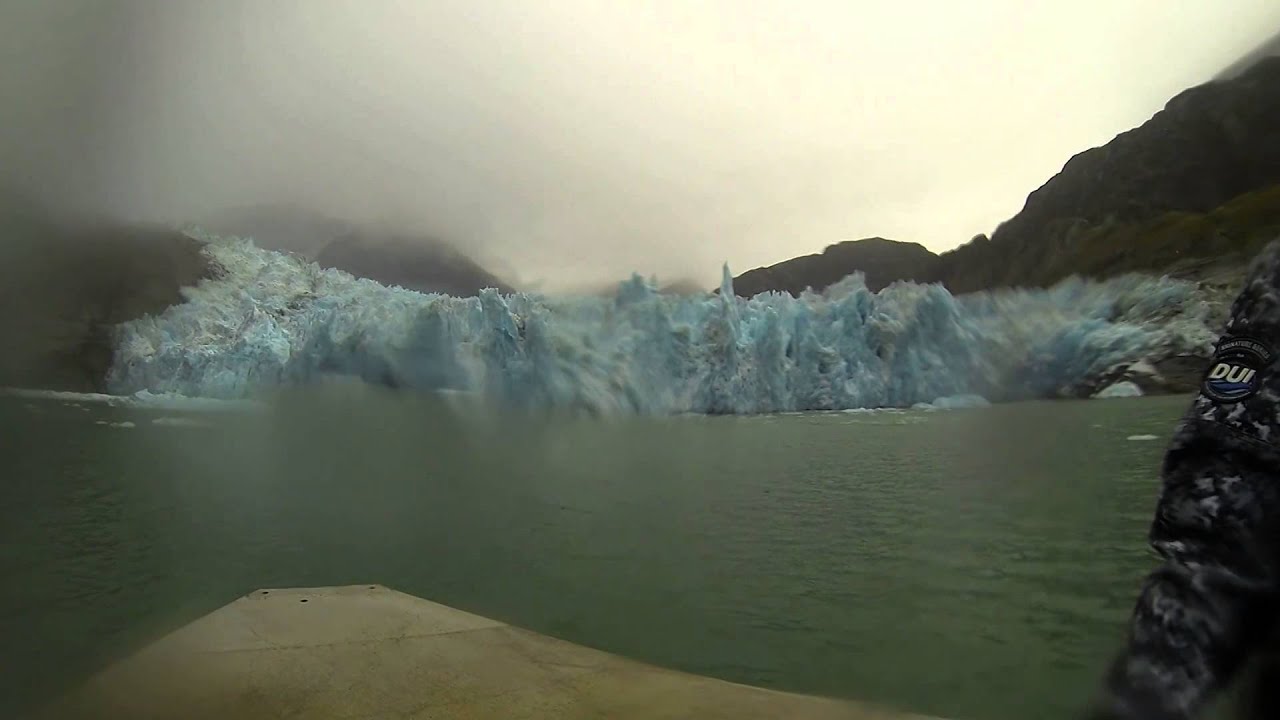 Ice Falling in Alaska - YouTube