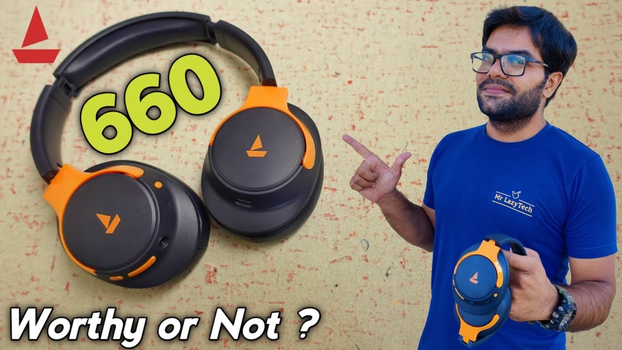 boAt Rockerz 660 Over Ear Wireless Headphones with WEAR Detection ...