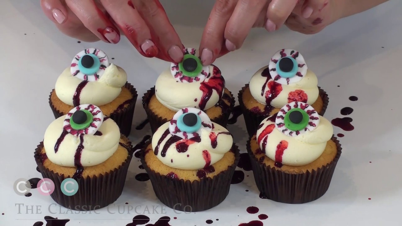 How to make spooky but delicious Eyeball Cupcakes | Anna Eden | The ...