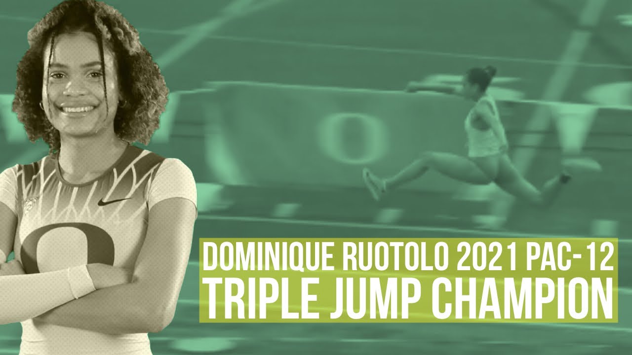 Dominique Ruotolo 2021: Pac-12 Triple Jump Champion - YouTube
