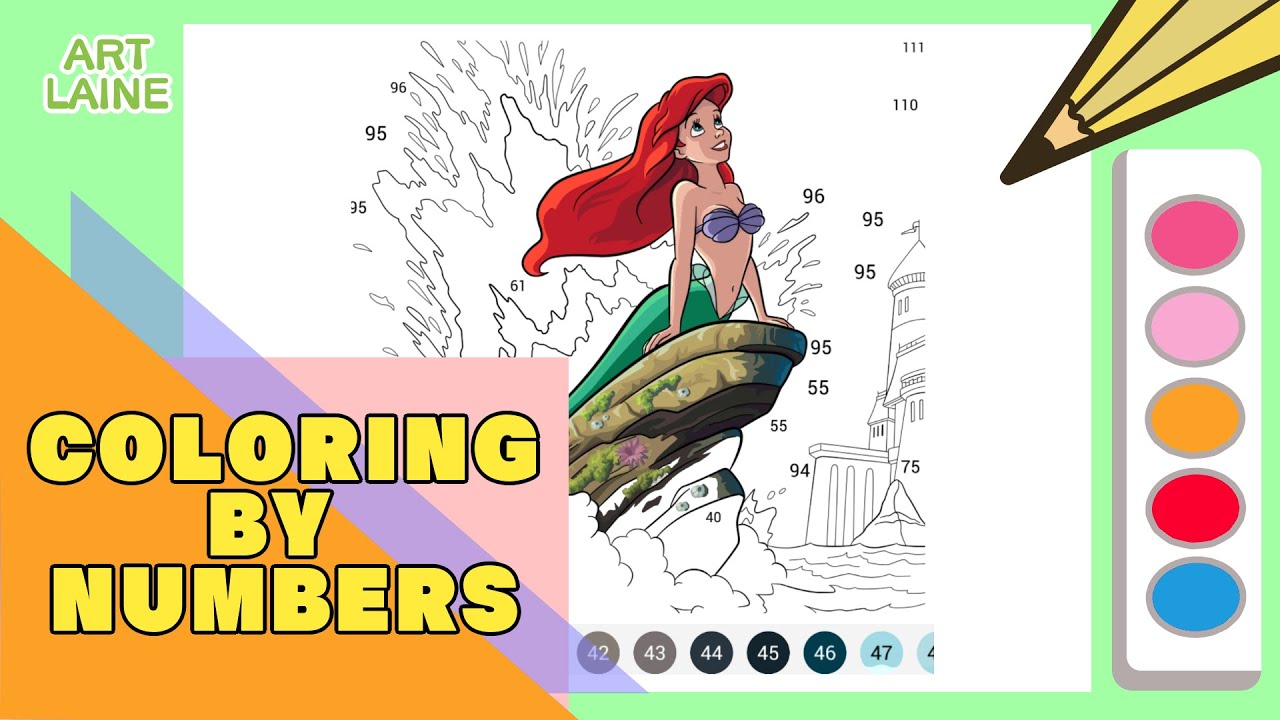 Happy Colors - Color by Number 03 Disney - Fun Art For Kids & Adults ...