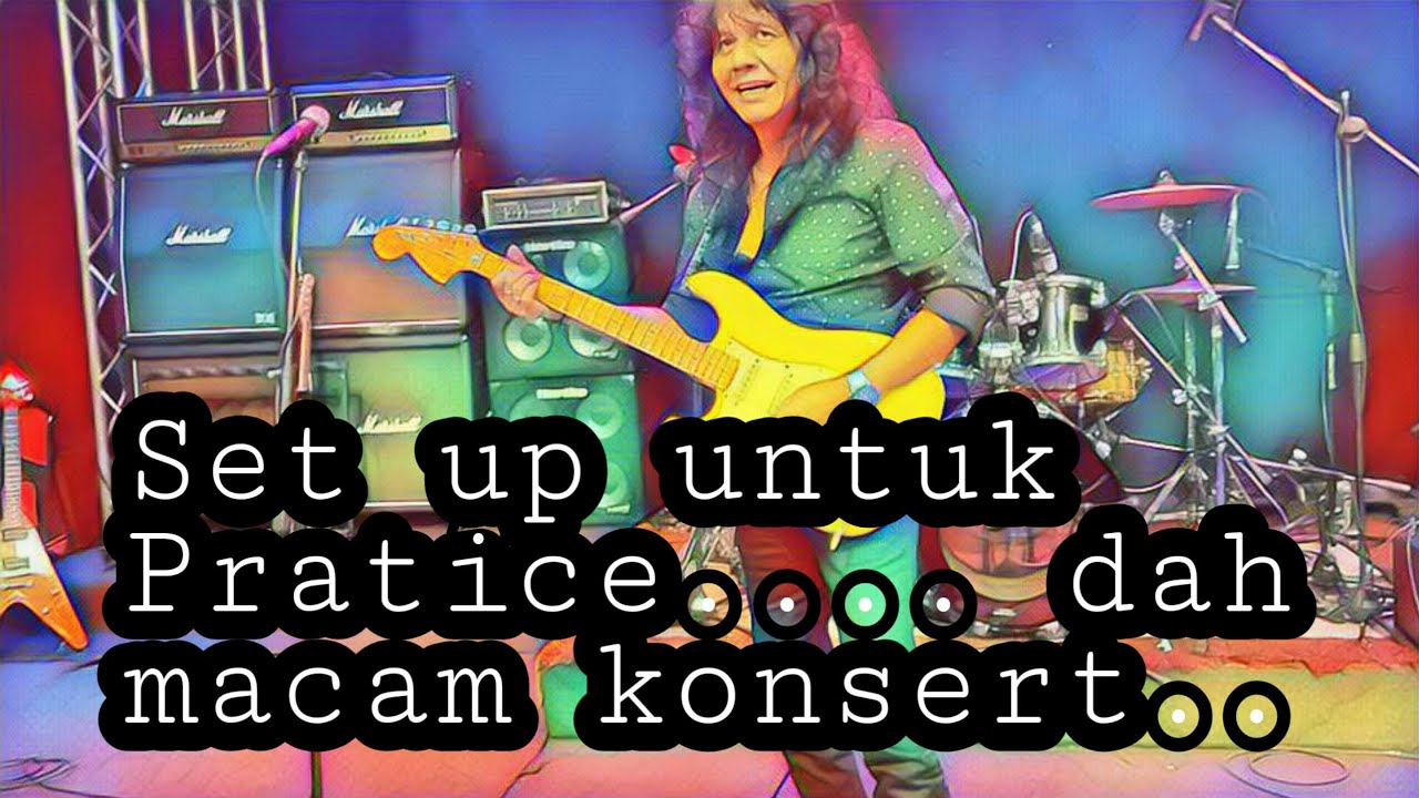 Man kidal sound check di warisan hall studio Sijangkang.. memang padu ...