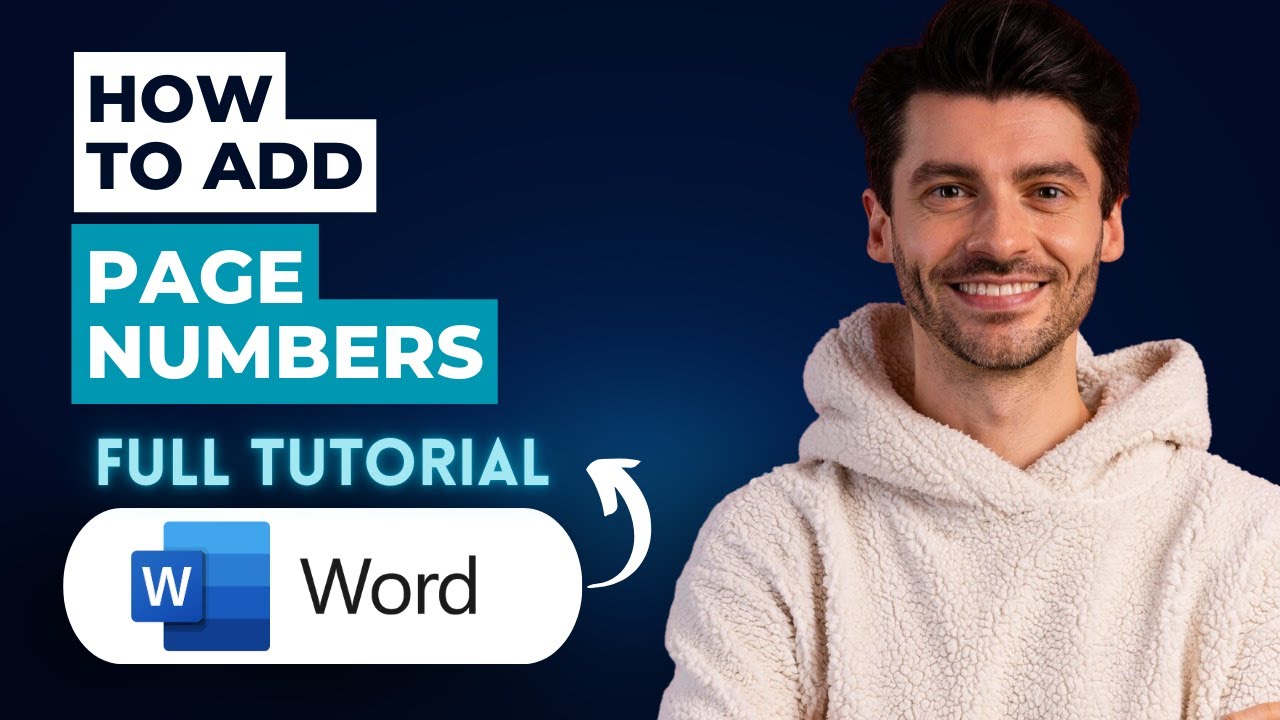 How to Add Page Numbers in Microsoft Word [2026 Guide] - YouTube