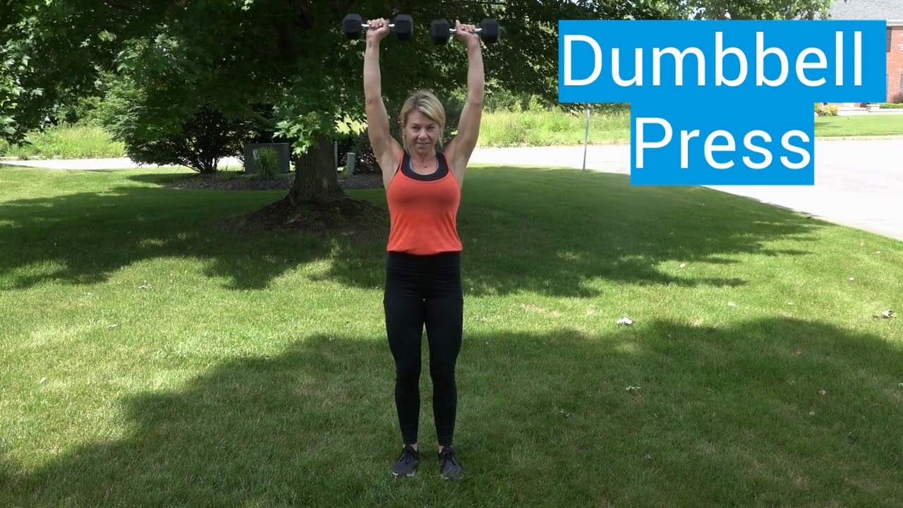 Fit Moms Fitness Dumbbell Press Youtube