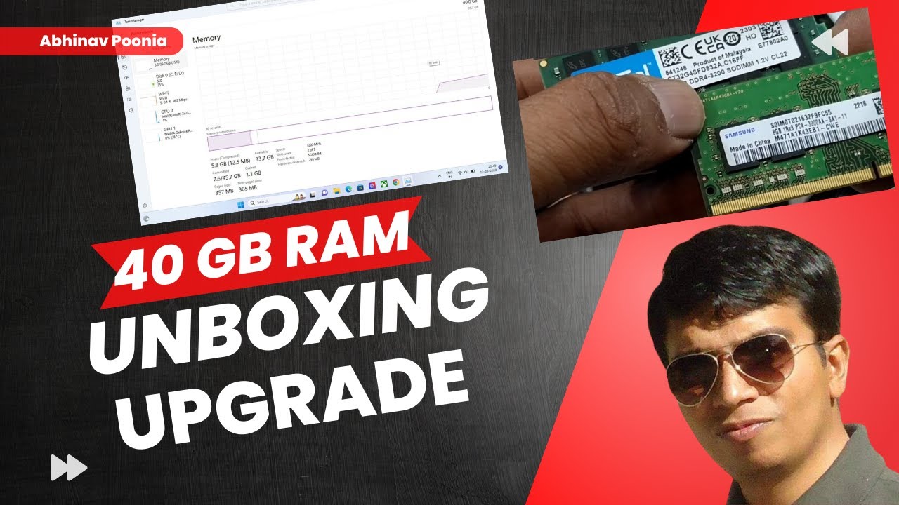 How to Upgrade Your Gaming Laptop's RAM to 40 GB - A MSI Pulse GL66 ...