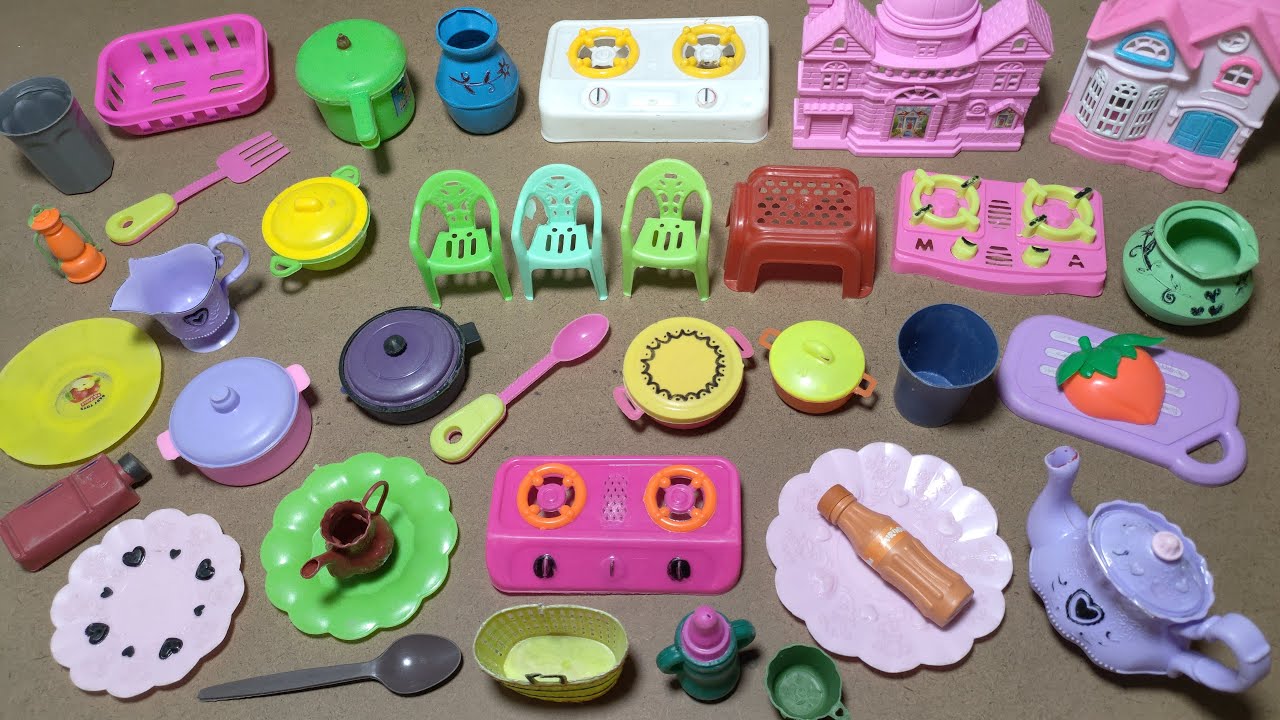 4 Minutes Satisfying With Unboxing Special Miniature Kitchen Play Set ...