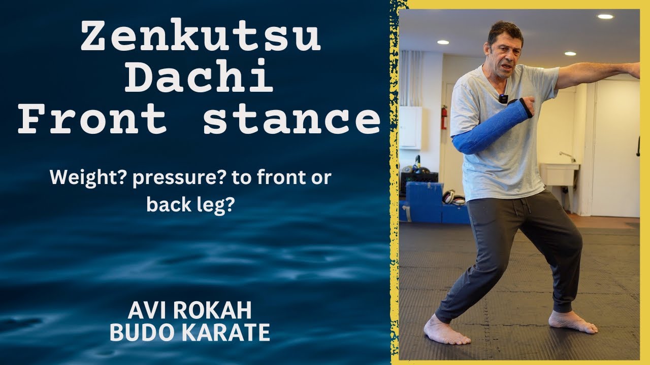 Front stance? weight forward or back? - YouTube