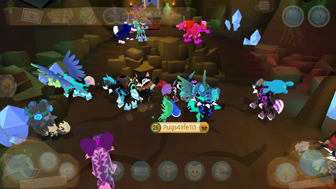 Wolf Cave (Animal Areas) Animal Jam Play Wild Tour - YouTube