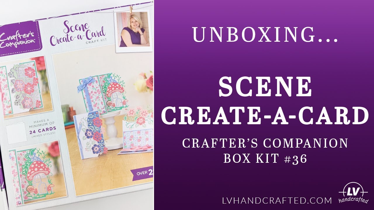 Unboxing Crafter's Companion Box Kit #36 - Scene Create-A-Card - YouTube