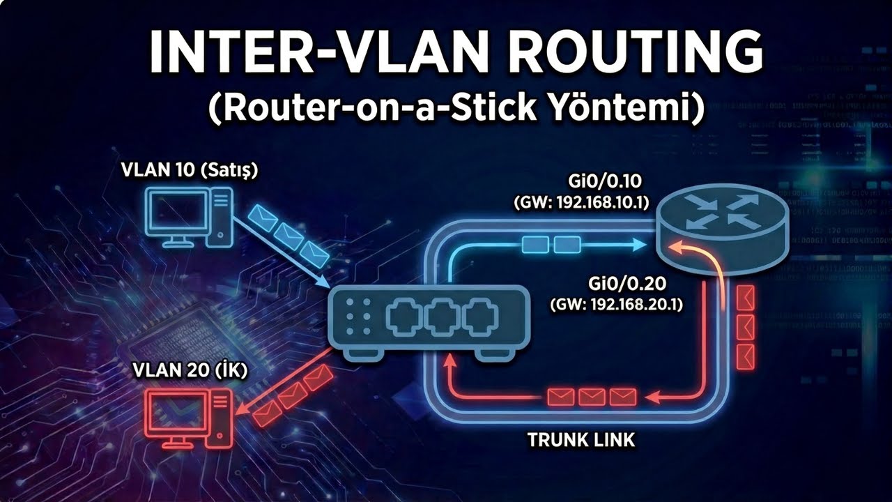 Inter VLAN Routing Router on a Stick - YouTube