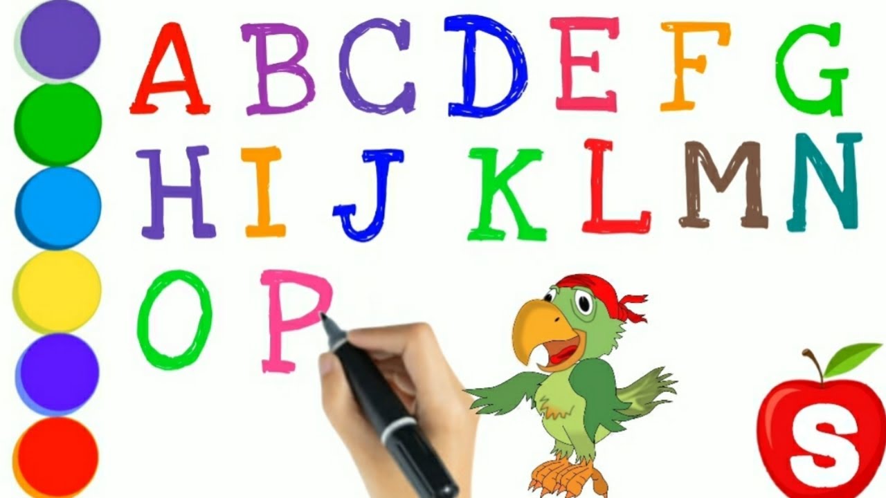 English Alphabets, Abc Song| A B C D Sound In English| Tracing Alphabet ...