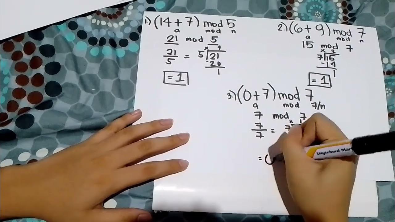 ARITHMETIC OPERATION MODULO N - YouTube