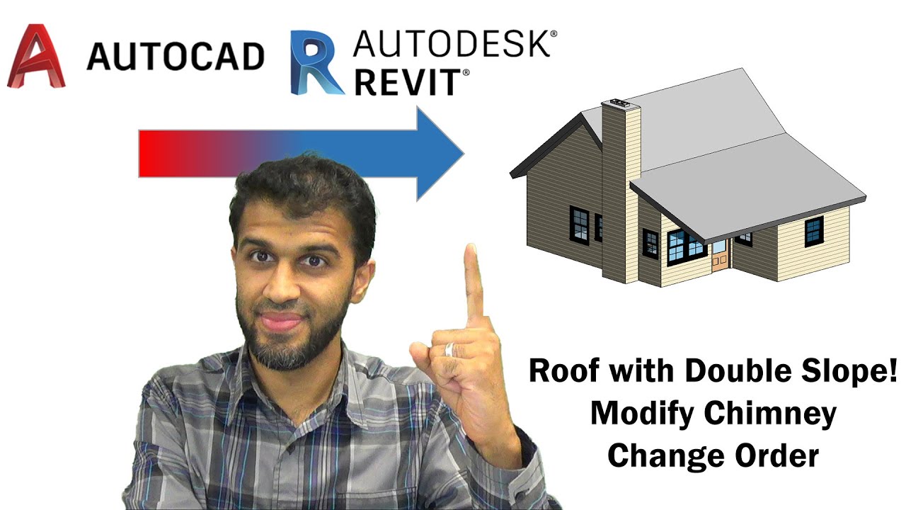 AutoCAD to Revit: Double Sloped Roof | Modify Family | Change Order ...