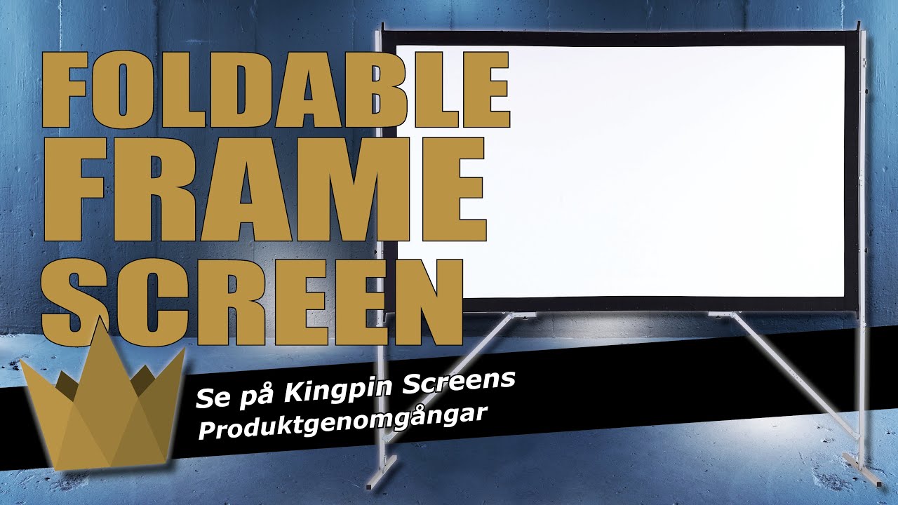 Foldable Frame Screen - Portabel Ramspänd Projektorduk från Kingpin ...