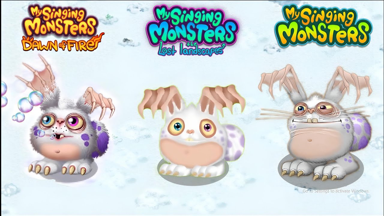 DOF VS TLL VS MSM - Blabbit - Seasonal Monsters Comparison ~ My Singing ...