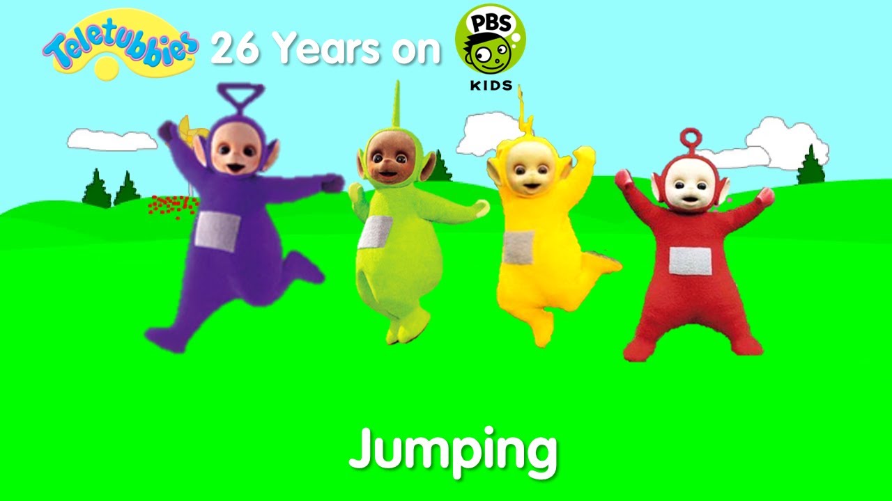 Teletubbies 26 Years on PBS Kids - "Jumping" - YouTube