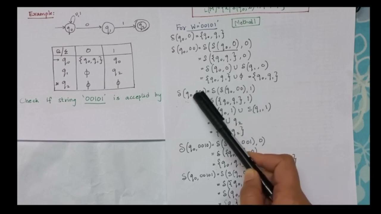 NFA- Checking if string is accepted by DFA or not| Non Deterministic Finite Automata| Lec 05 ...