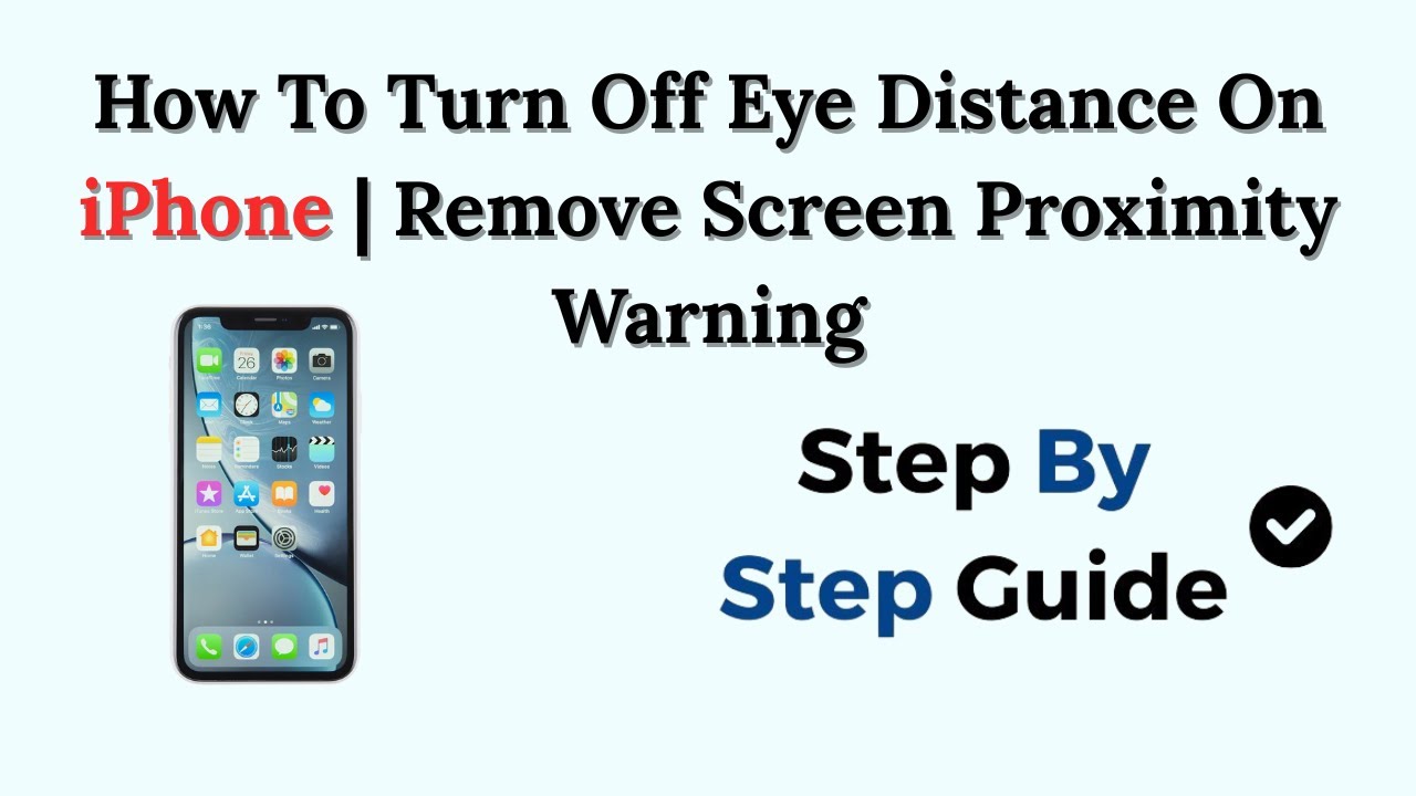 How To Turn Off Eye Distance On iPhone | Remove Screen Proximity ...