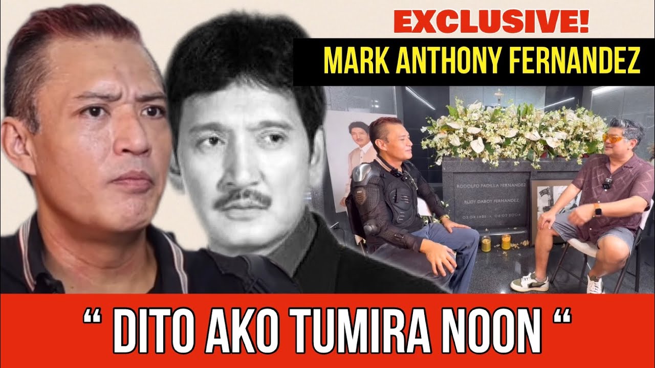 EXCLUSIVE! MARK ANTHONY FERNANDEZ TUMIRA SA LIBINGAN NG AMANG SI RUDY ...