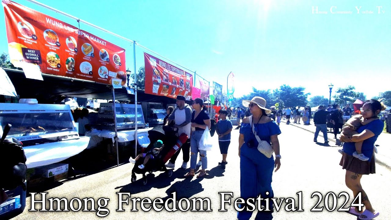 J4 Walked Through Hmong Freedom Festival 2024 Food Booths - YouTube