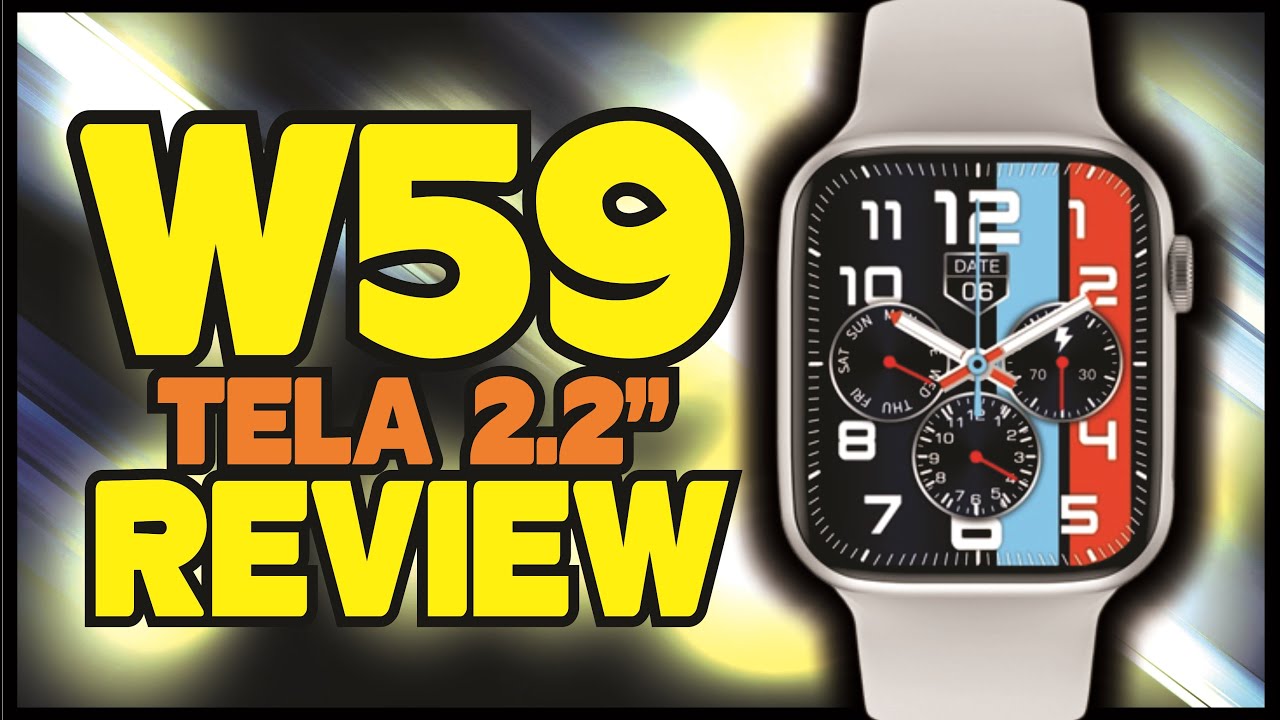 Smartwatch IWO W59 PRO com tela GIGANTE, Loja de JOGOS e TAG NFC ...