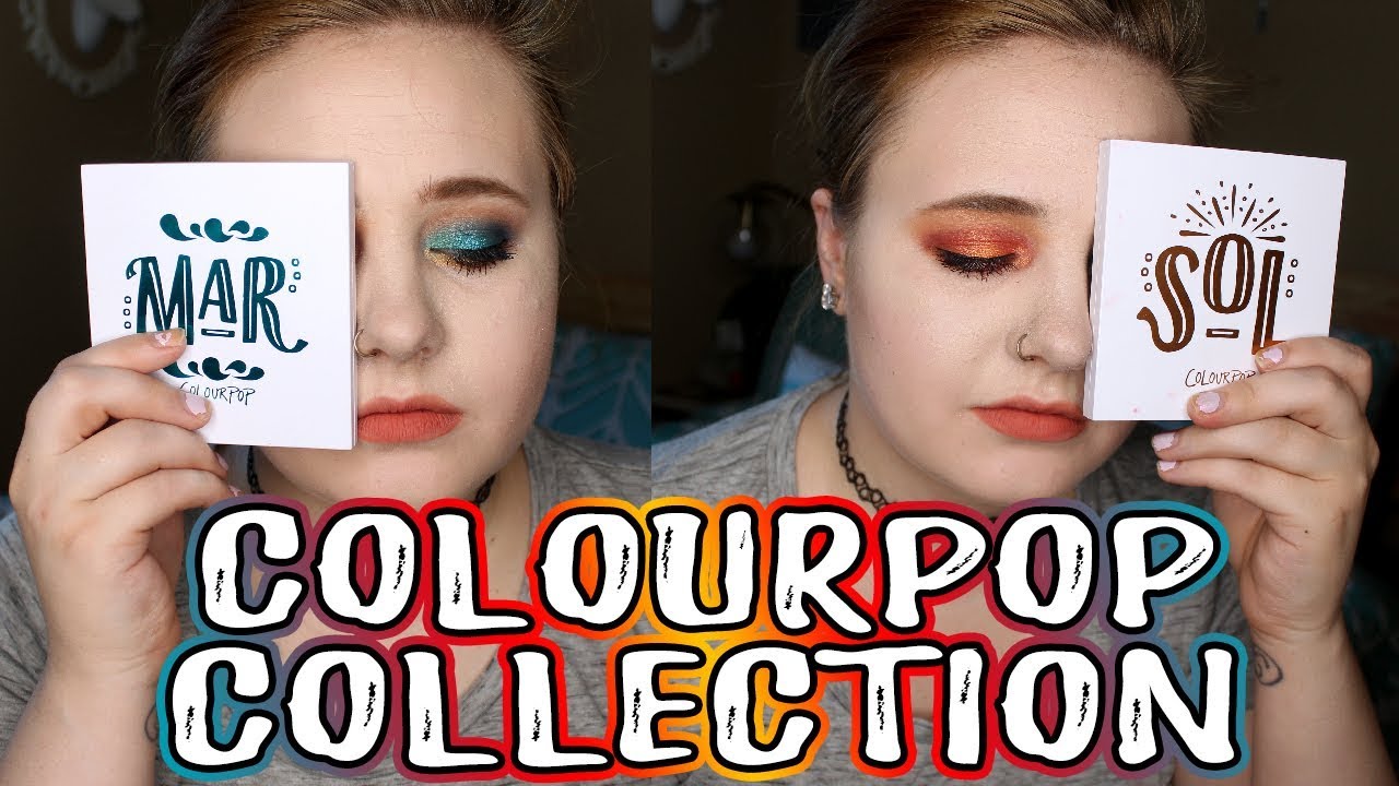 ColourPop Sol and Mar Collection | Review, Swatches, & Tutorial - YouTube
