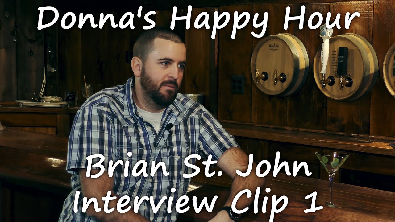 Donna's Happy Hour: Brian St. John - Interview Clip 1 - YouTube