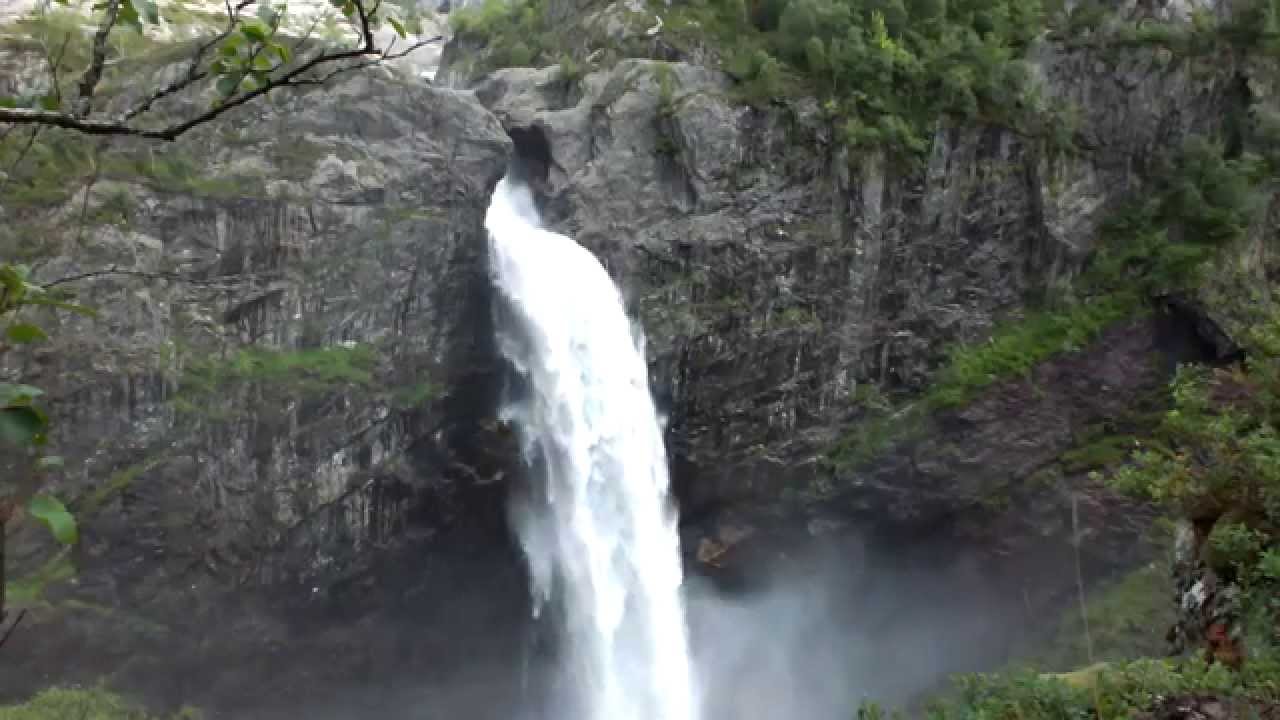 Månafossen - Waterfall in Rogaland, Norway, July 2014 - YouTube