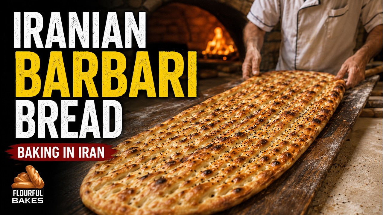 Baking Barbari bread in iran | Cooking Barbari Bread in Zanjan Iran ...