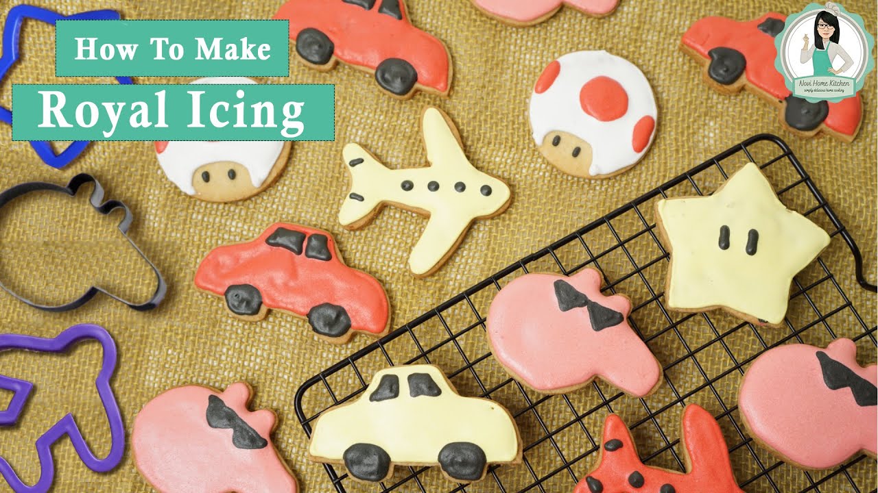 Cara Menghias Cookies Dengan Icing Sugar | Royal Icing Cookies Tutorial ...