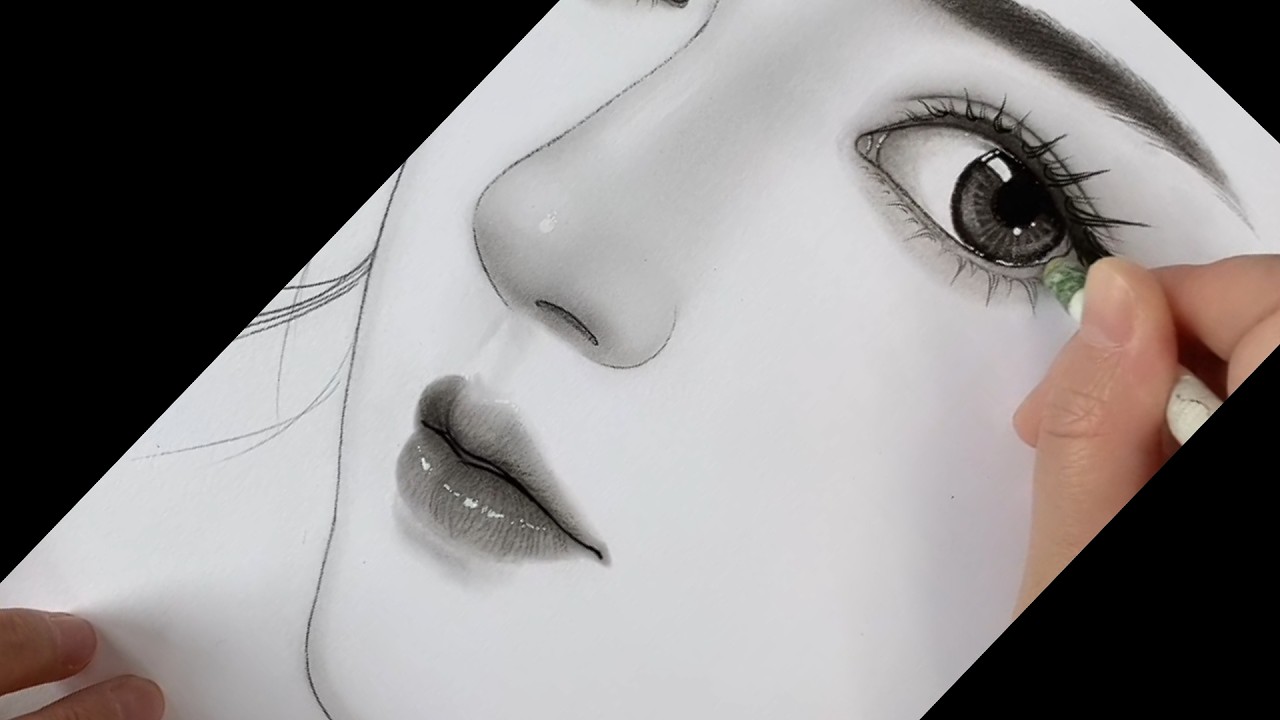 Learn to draw Hyper Realistic Eyes Step by step Charcoal Pencil - YouTube