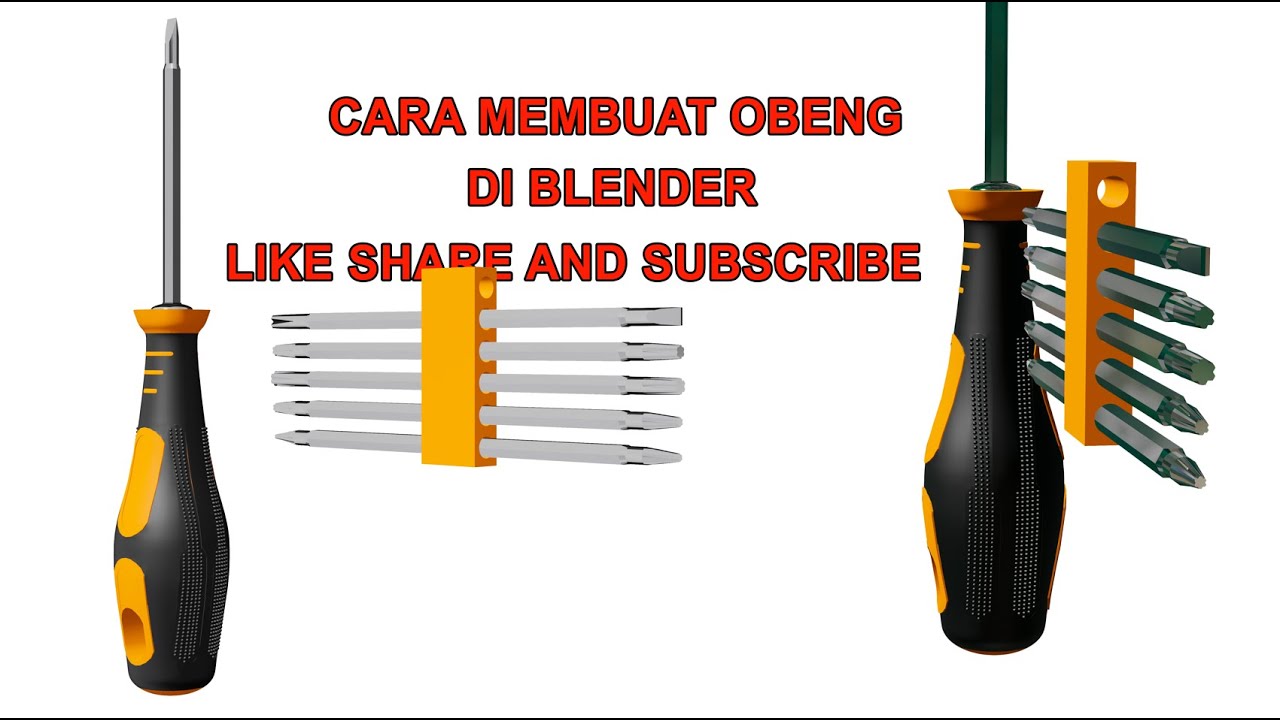 CARA MEMBUAT MODEL 3D OBENG DI BLENDER (kode model 3d: 004O) - YouTube