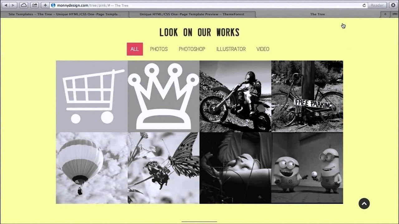 [ThemeForest] - The Tree - Unique HTML/CSS One-Page Template - YouTube