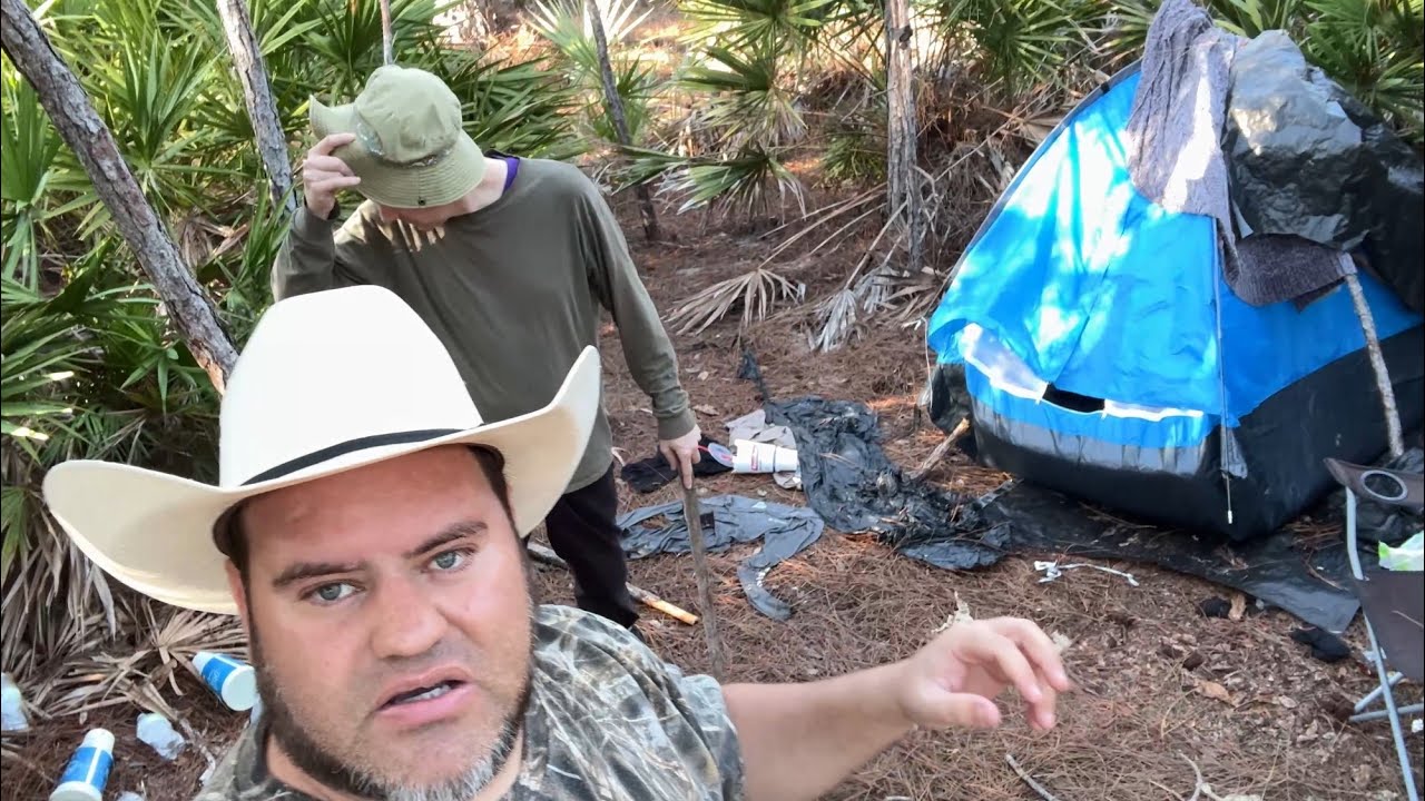 Homeless Camps In The Florida Everglades! Outskirts Of Naples! - YouTube