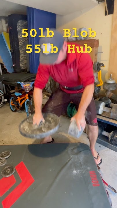 50lb blob and 55lb hub combo lift - YouTube