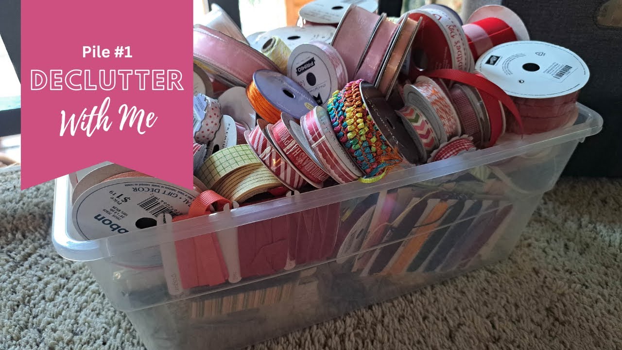 Declutter Series | Ribbon & Alphabet Stickers - YouTube