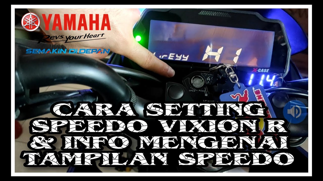 CARA SETTING SPEEDOMETER VIXION R - YouTube
