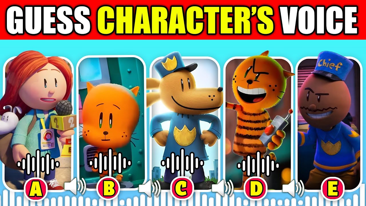 IMPOSSIBLE 🔊 Guess The Dogman Movie Characters by their Voice! 🐶+👮‍♂️ ...